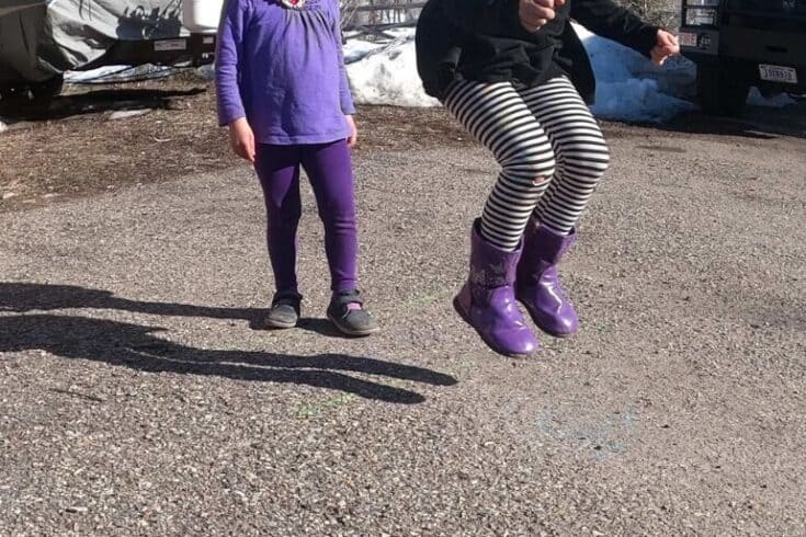 Easy Sidewalk Chalk Obstacle Course - Tales of a Mountain Mama