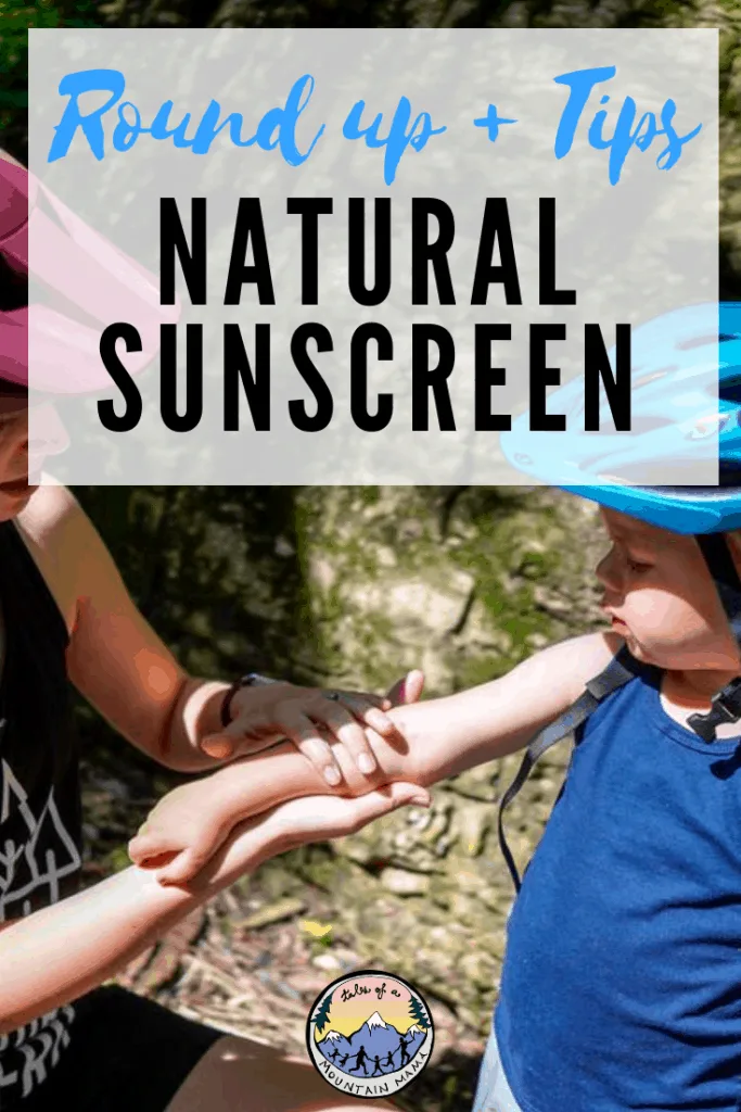 Natural Sunscreen for Families - Tales of a Mountain Mama