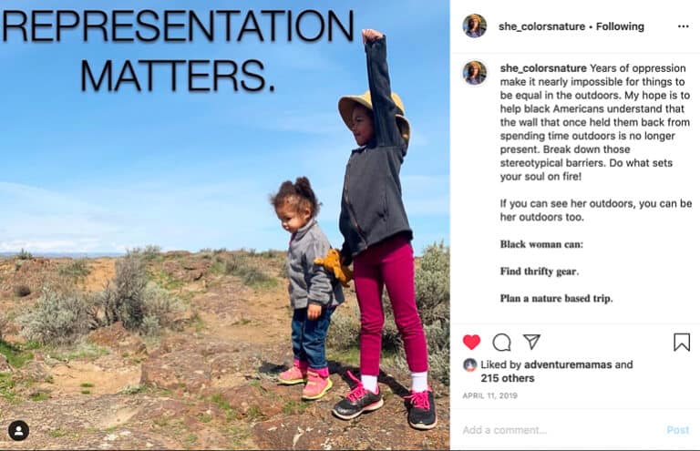 She Colors Nature: Diversify the Outdoors - Tales of a Mountain Mama