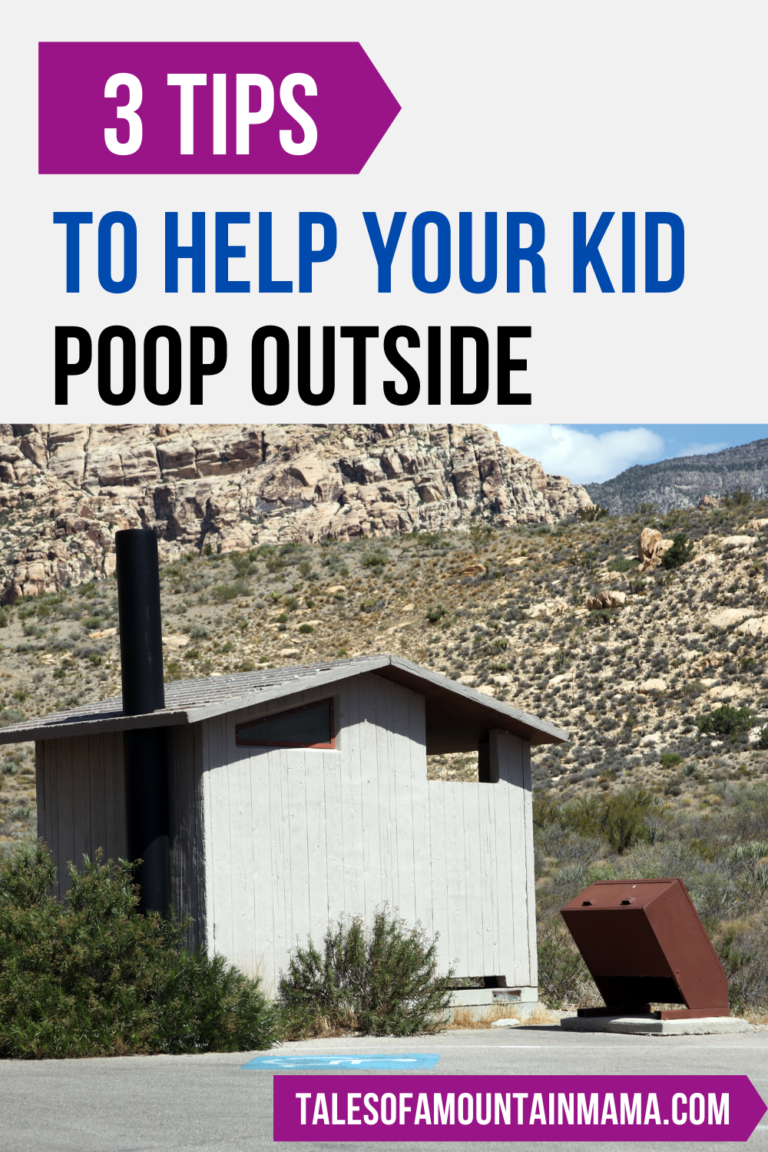 How To Help Your Kid Poop Outside - Tales of a Mountain Mama