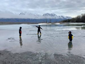 Wild Ice Play with Kids - Tales of a Mountain Mama