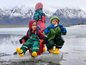 Wild Ice Play with Kids - Tales of a Mountain Mama
