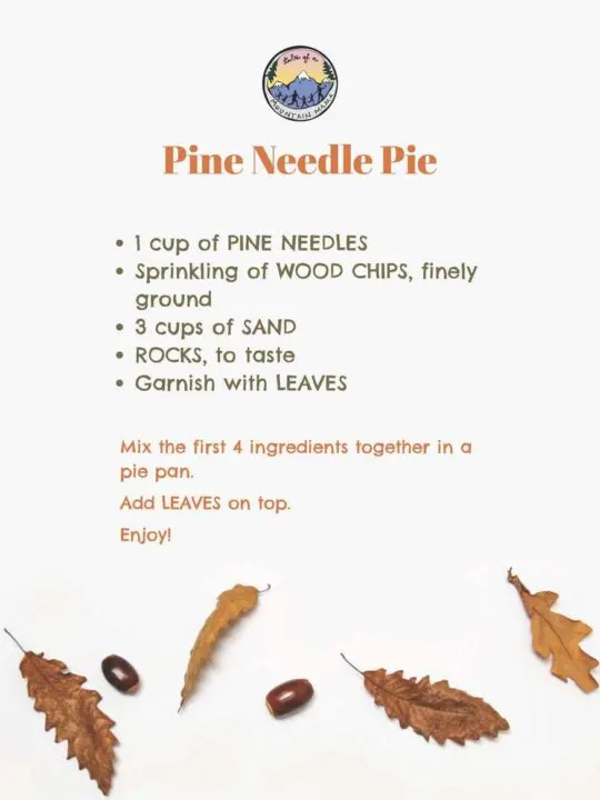 Mud Kitchen Recipes and Ideas - Tales of a Mountain Mama