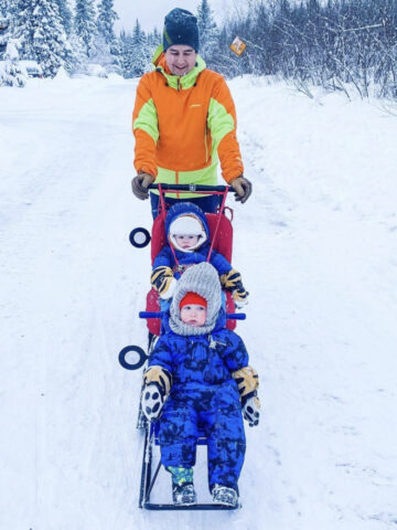 Kicksledding for all ages! - Tales of a Mountain Mama
