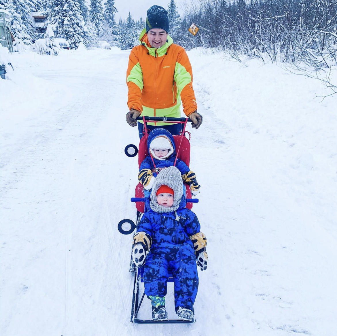 Kicksledding for all ages! - Tales of a Mountain Mama