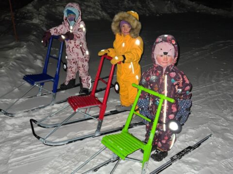 Kicksledding for all ages! - Tales of a Mountain Mama