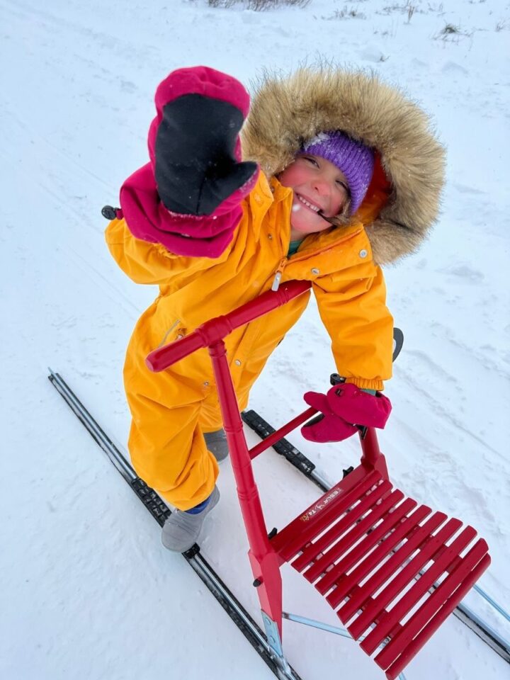 Kicksledding for all ages! - Tales of a Mountain Mama