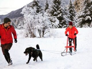 Kicksledding for all ages! - Tales of a Mountain Mama