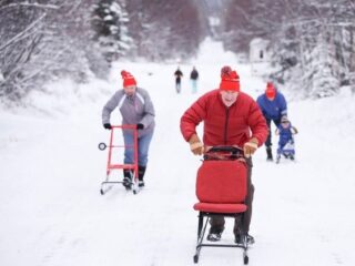 Kicksledding for all ages! - Tales of a Mountain Mama