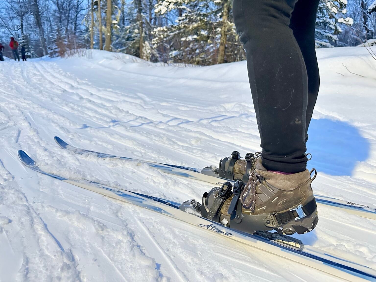 Nordic Step Ski Boot Harness Review - Tales of a Mountain Mama