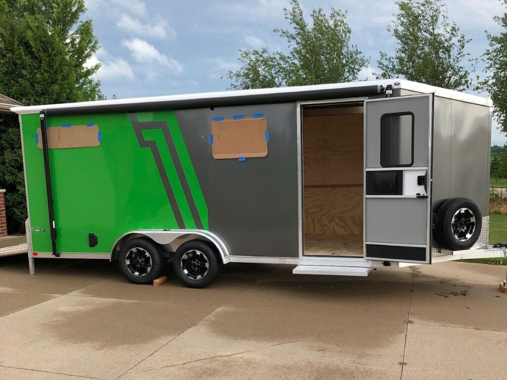 Cargo Trailer Camper Conversion - Tales of a Mountain Mama