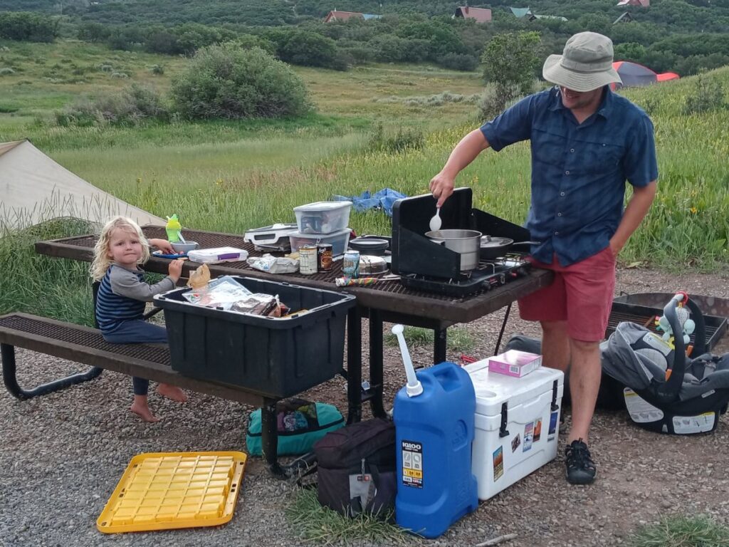 Setting Up A Camping Pantry - Tales of a Mountain Mama