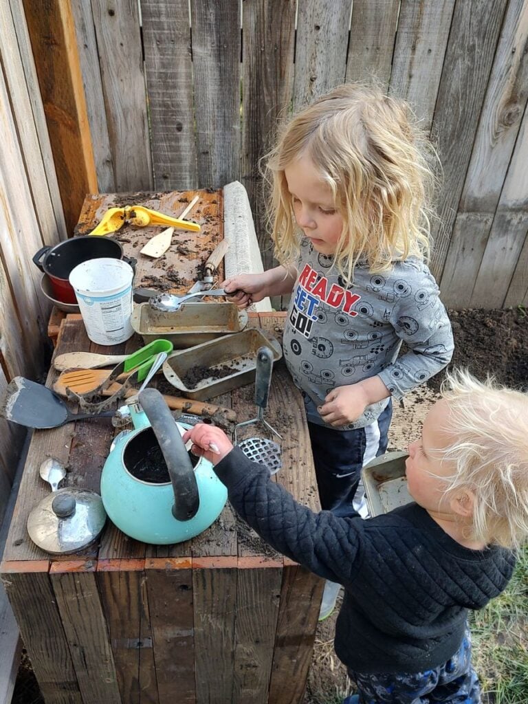 10 DIY Backyard Nature Play Ideas - Tales of a Mountain Mama