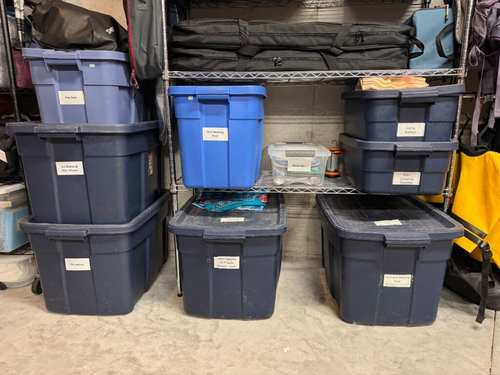 How to Organize Outdoor Gear - Tales of a Mountain Mama